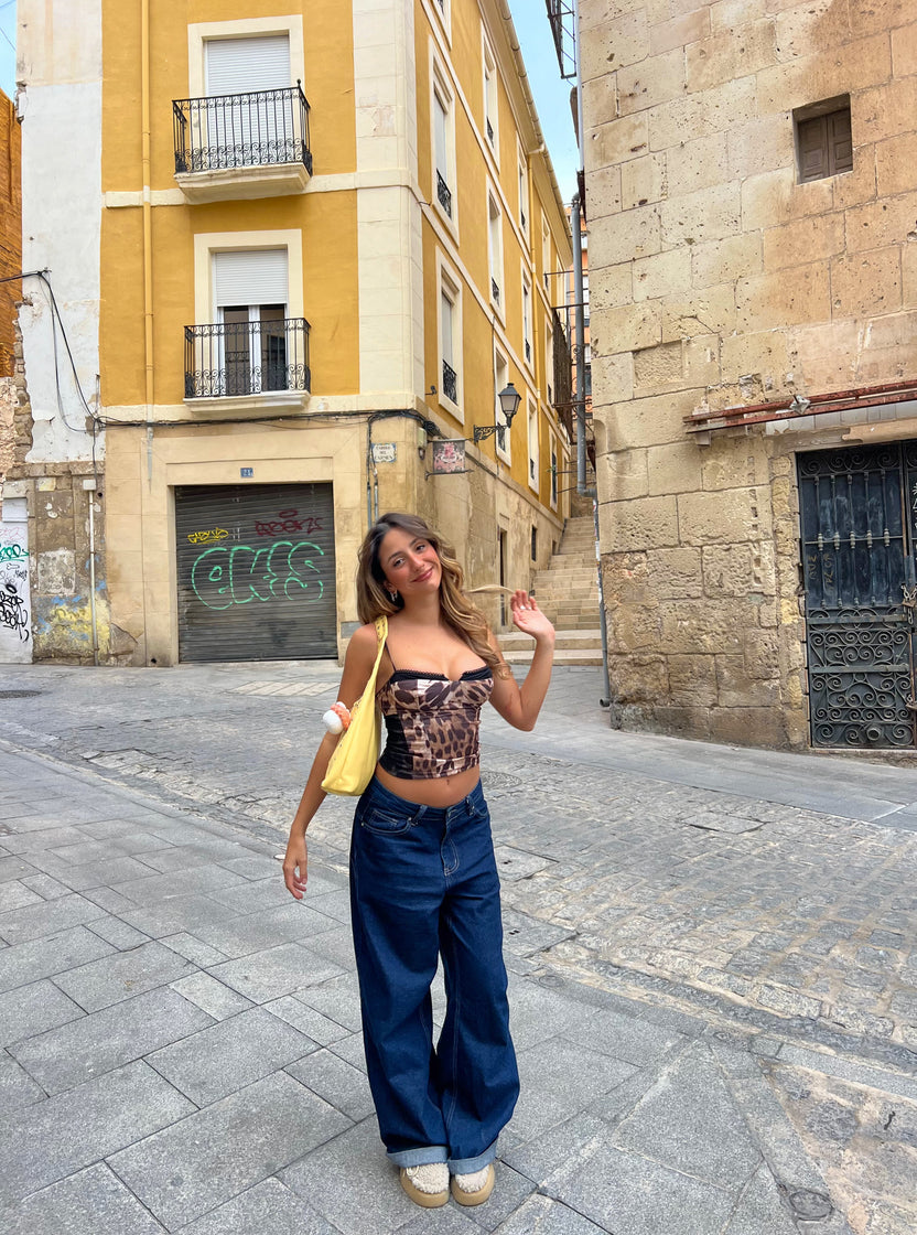 Star jeans with red stars - dark denim – Designbysi.se